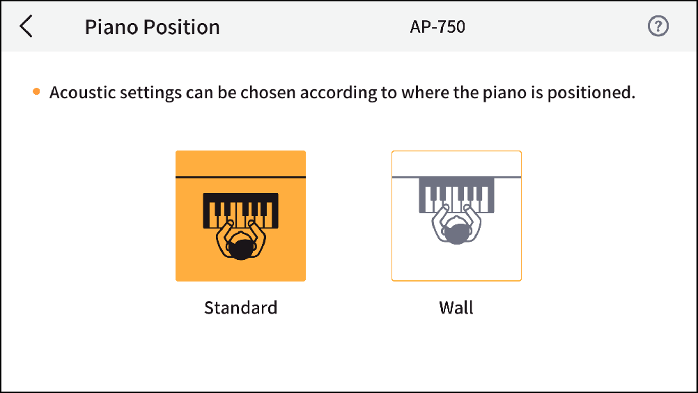Setting up the piano position CASIO MUSIC SPACE - Support - CASIO